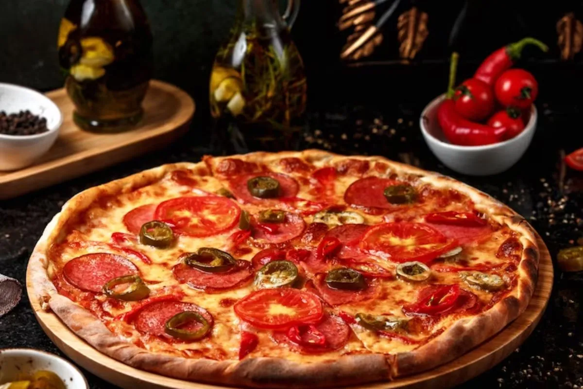 Pizza de calabresa saborosa e irresistível - Receitas da Tia Zilda