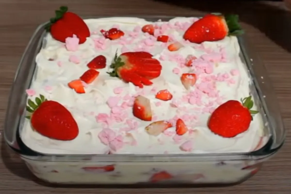 Pavê de morango delicioso e fácil - Receitas da Tia Zilda