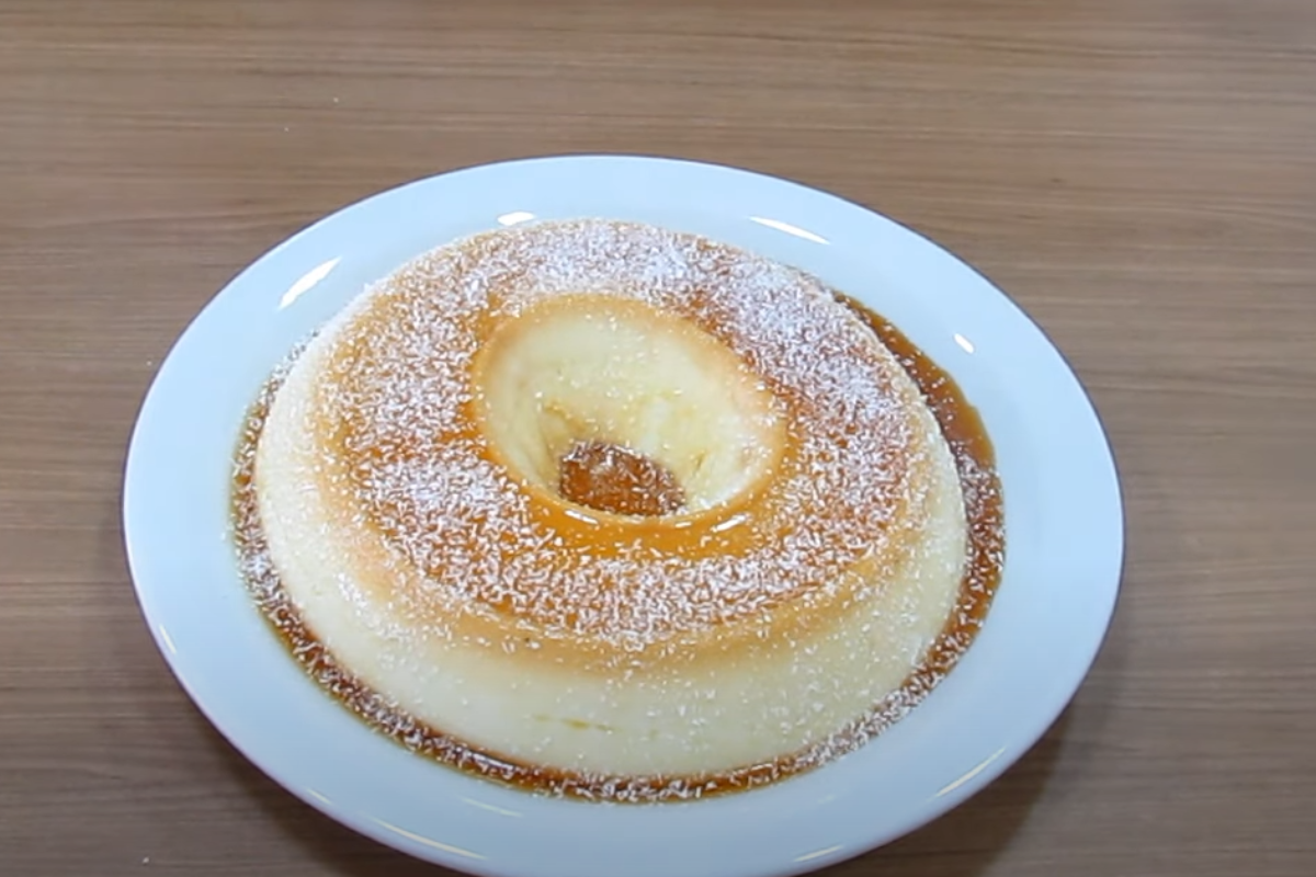 Pudim maria mole de coco sem ovo e sem forno - Receitas da Tia Zilda